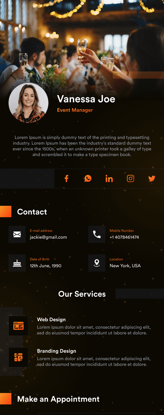 Digital visiting cards | online visiting cards